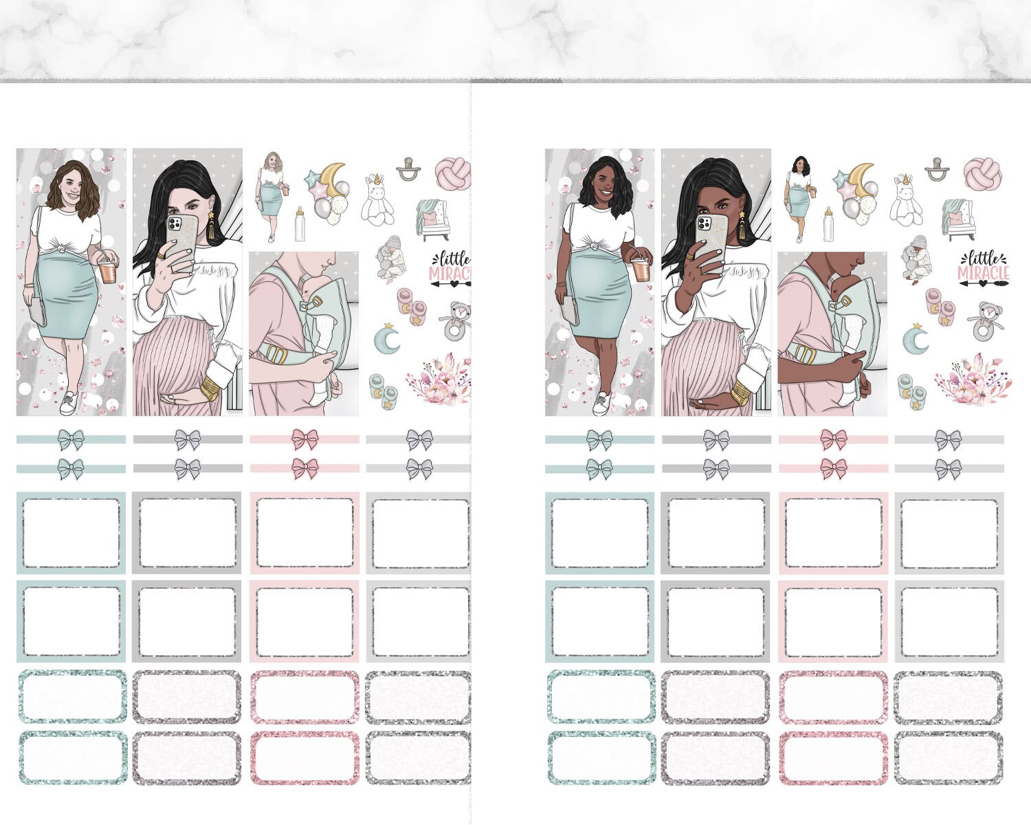 Baby Printable Planner Stickers for Classic Happy Planner | Etsy