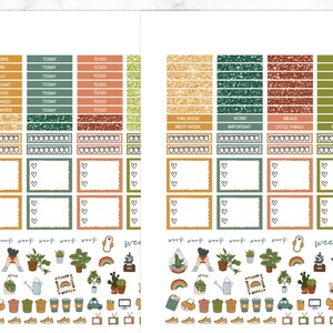 Printable Vertical Planner Weekly Kit, Plants Lovers, Nature's Planner ...