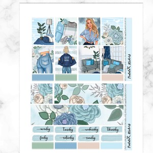 Denim Erin Condren Printable Planner Stickers, ECLP Weekly Kit, Digital ...