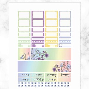 Erin Condren Planner Stickers Printable, Pastel Weekly Kit, Stickers ...