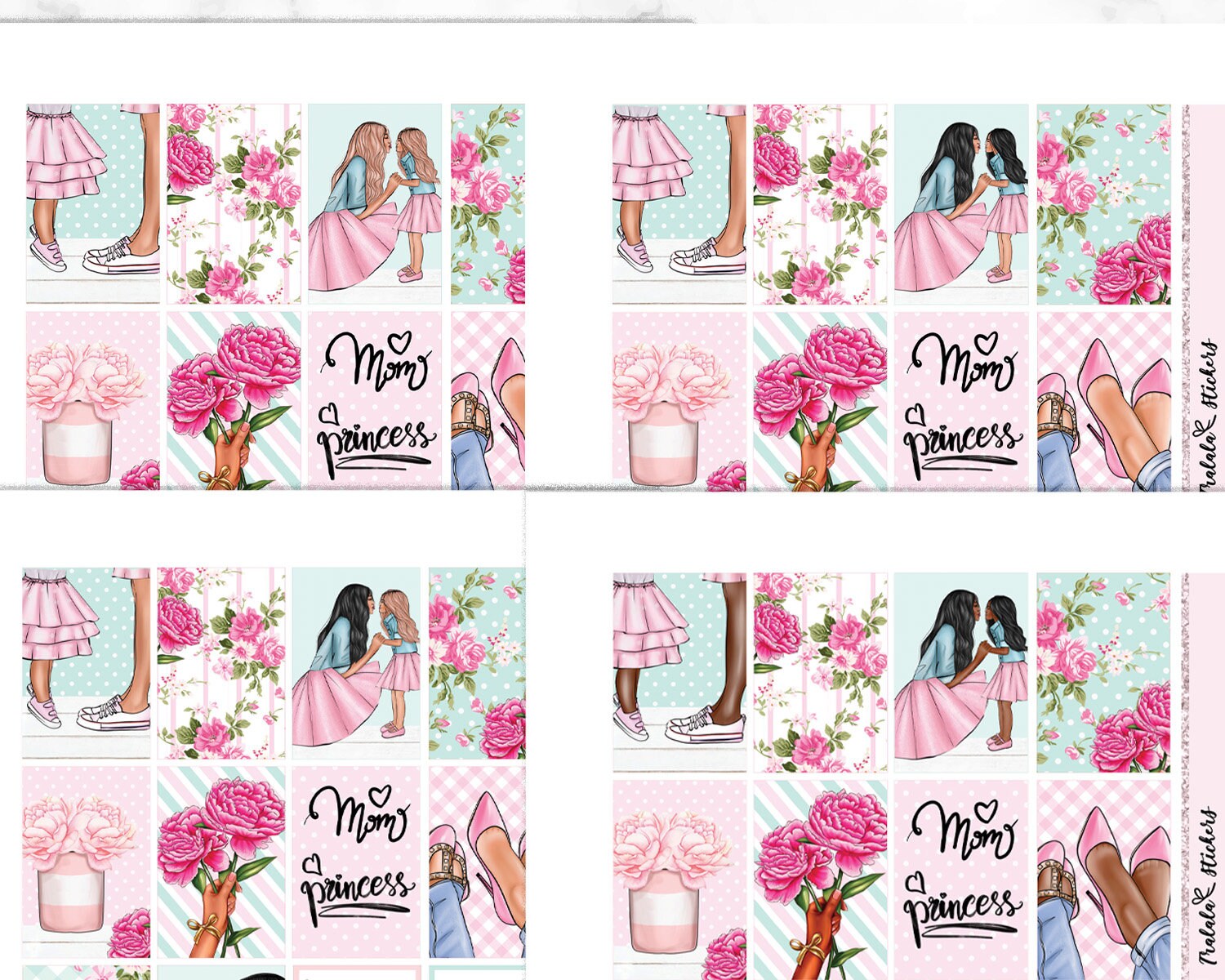 Mother Day Happy Planner Printable Stickers Weekly Kit With | Etsy