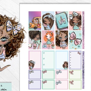 Cute Girls Printable Planner Stickers for Use With Classic Happy ...