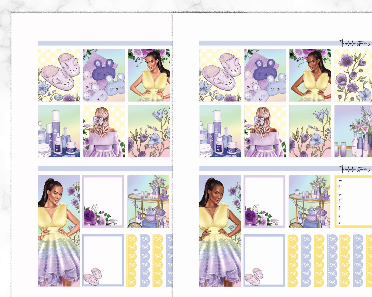 Erin Condren planner stickers printable Pastel weekly kit | Etsy