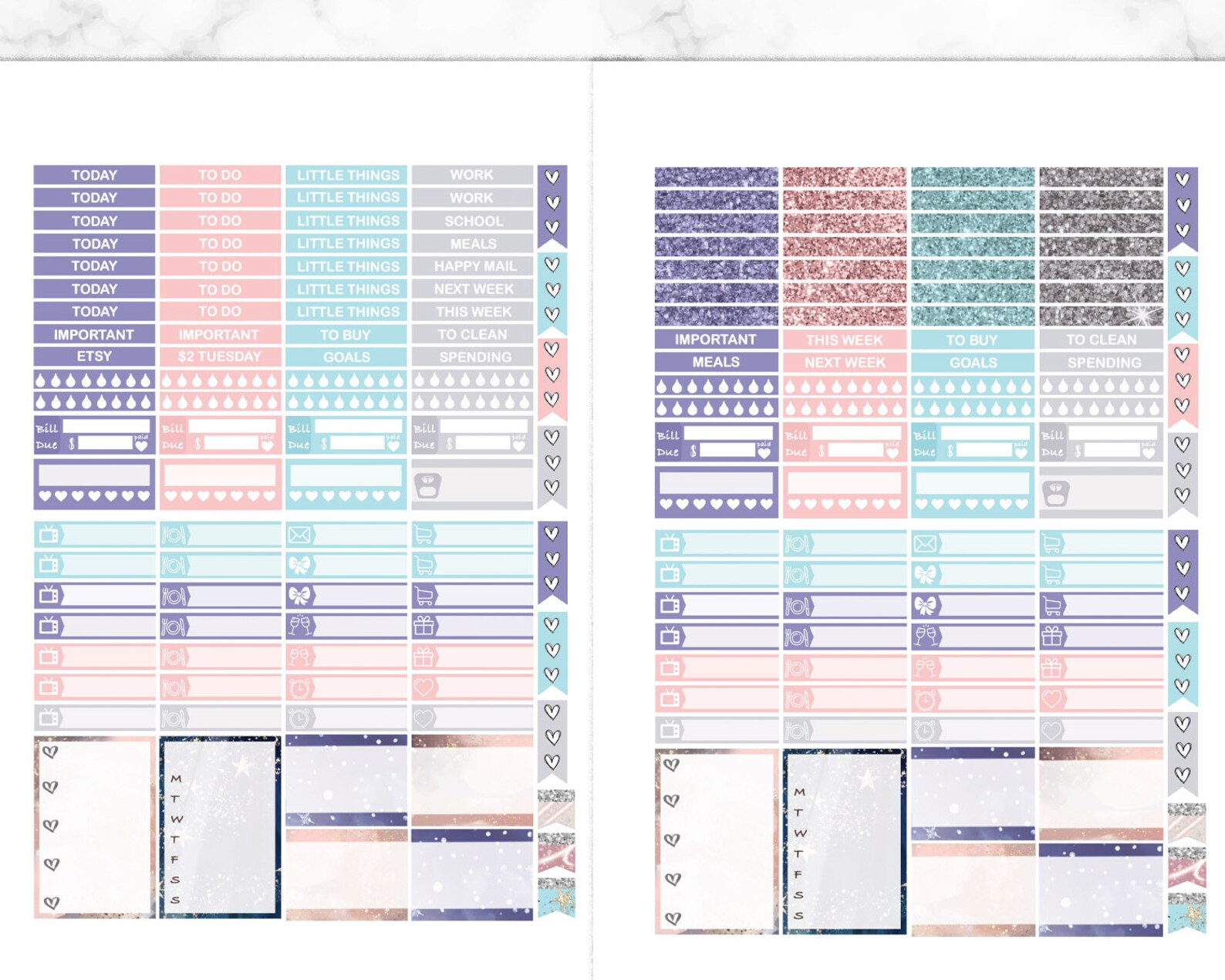 Winter Queen Printable Happy Planner Stickers, Weekly Sticker Kit ...