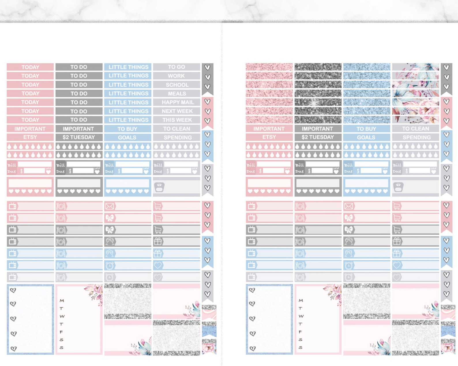 Maternity Printable Planner Stickers for Happy Planner - Etsy