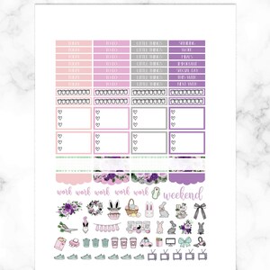 Erin Condren Planner Stickers Vertical, Printable Weekly Kit, Planner ...