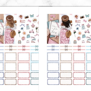 Coffee Time Happy Planner Stickers Printable, Floral Stickers ...