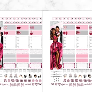 FEBRUARY MONTHLY Planner Kit Printable, Valentines Day Planner Stickers ...
