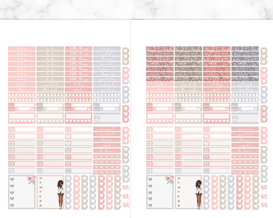 BLACK HISTORY Month Printable Weekly Planner Kit Black Girl - Etsy