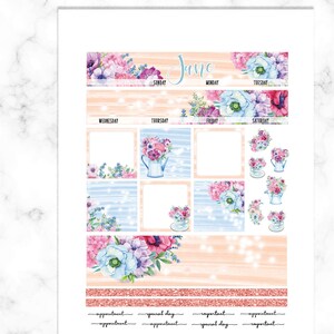 June Printable Monthly Kit, May Monthly, Happy Planner, MAMBI Deco ...