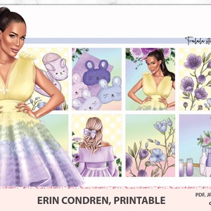 Erin Condren Planner Stickers Printable, Pastel Weekly Kit, Stickers ...