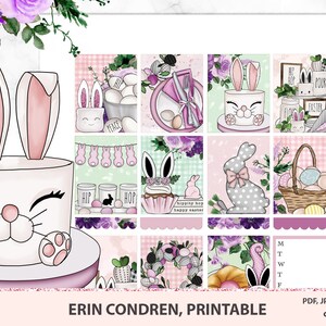 Erin Condren Planner Stickers Vertical, Printable Weekly Kit, Planner ...