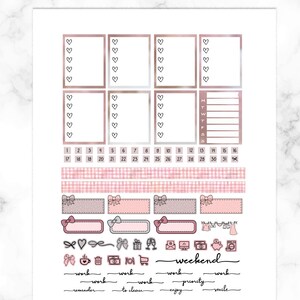 Erin Condren Printable Planner Stickers, Coffee, Winter Weekly Planner ...