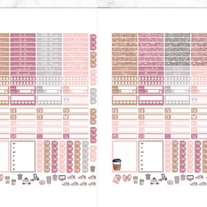 Erin Condren Printable Planner Stickers, Coffee, Winter Weekly Planner ...