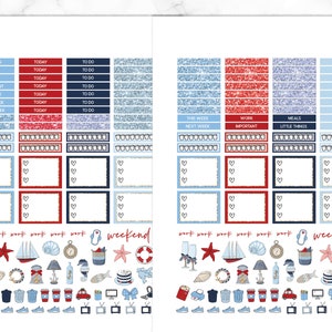 Happy Planner Printable Stickers, Beach House Sticker Kit, Weekly ...