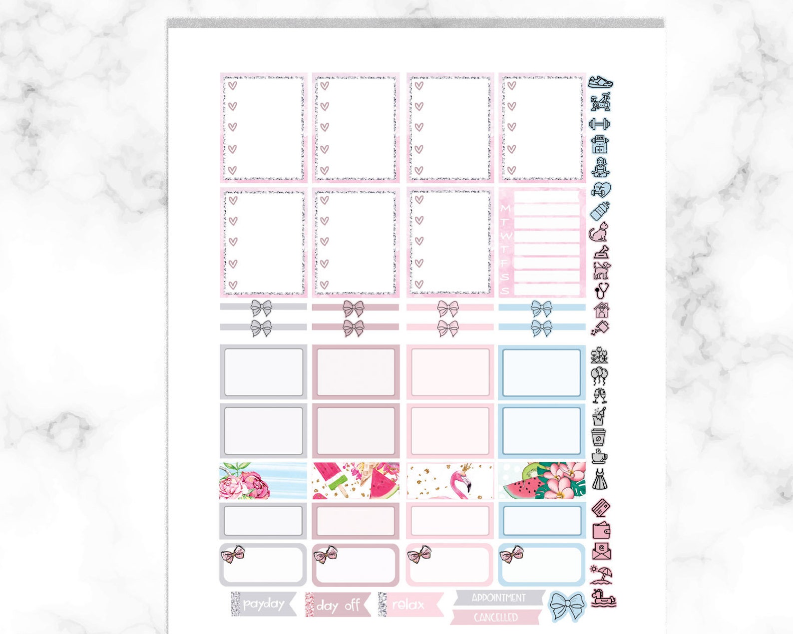 Erin Condren Planner Stickers Printable Summer Holiday - Etsy