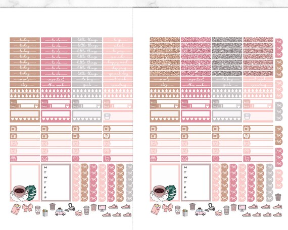 Life Planner Erin Condren Planner Sticker Kit Weekly Planner Watercolor ...