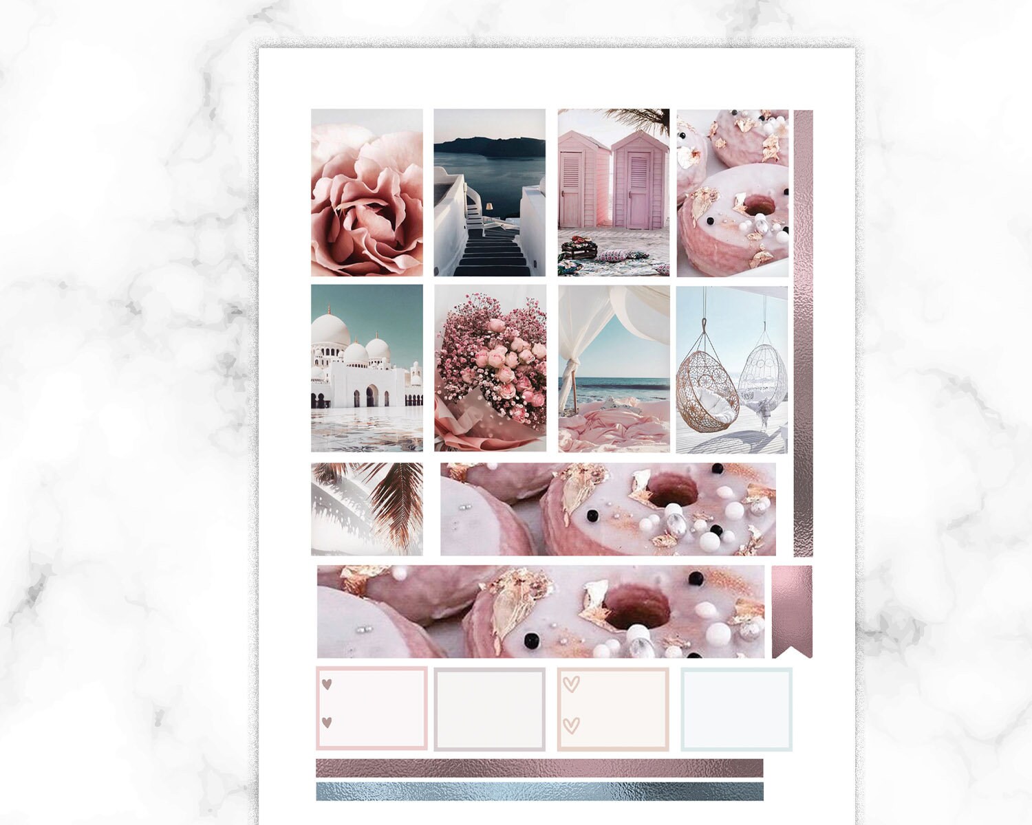 Weekend Vibes Printable Stickers Kit Weekly Planner in Pastel - Etsy