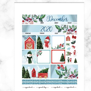 January Monthly Printable Stickers, Happy Planner Monthly Kit, Monthly ...