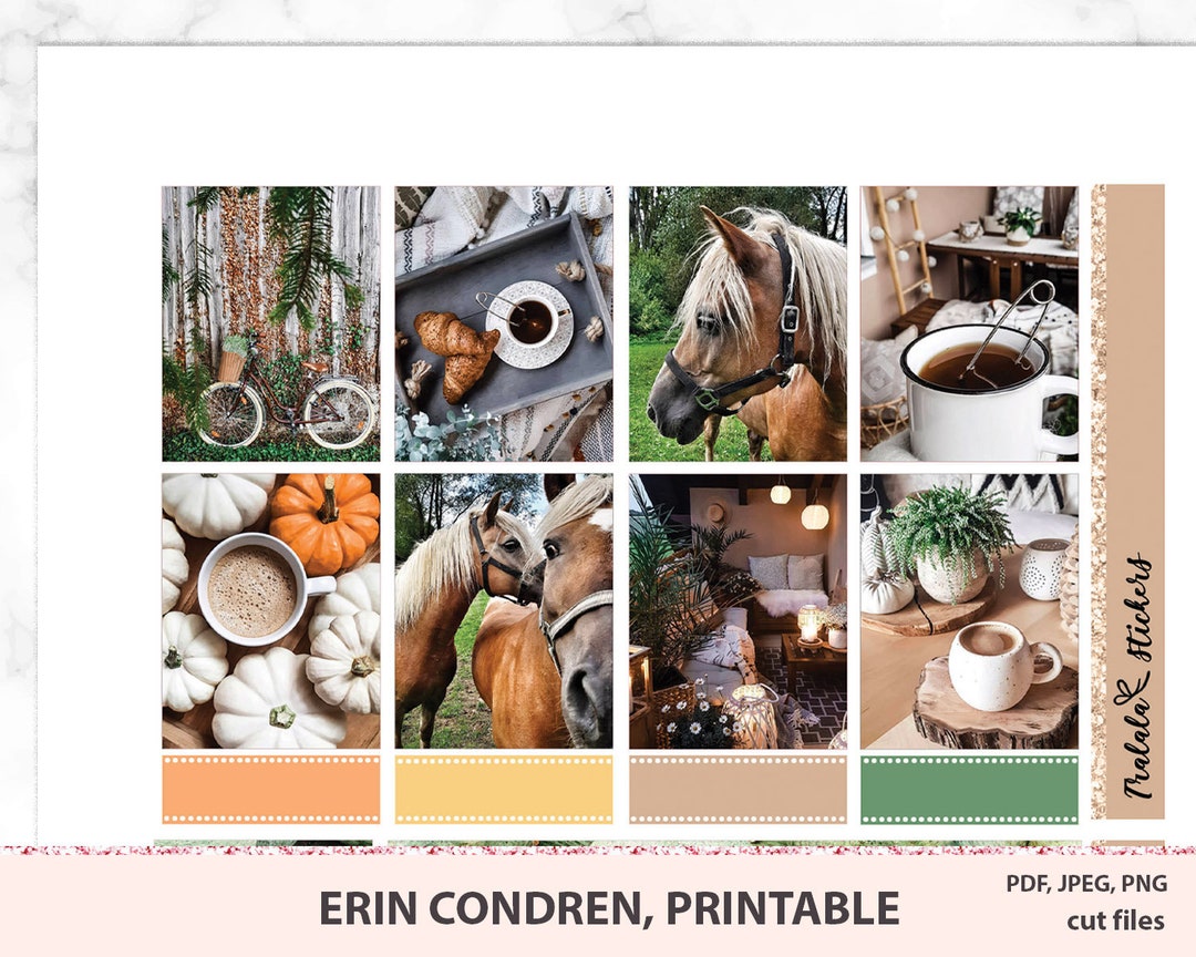 Farmhouse Planner Sticker Printable for Erin Condren Life Planner ...