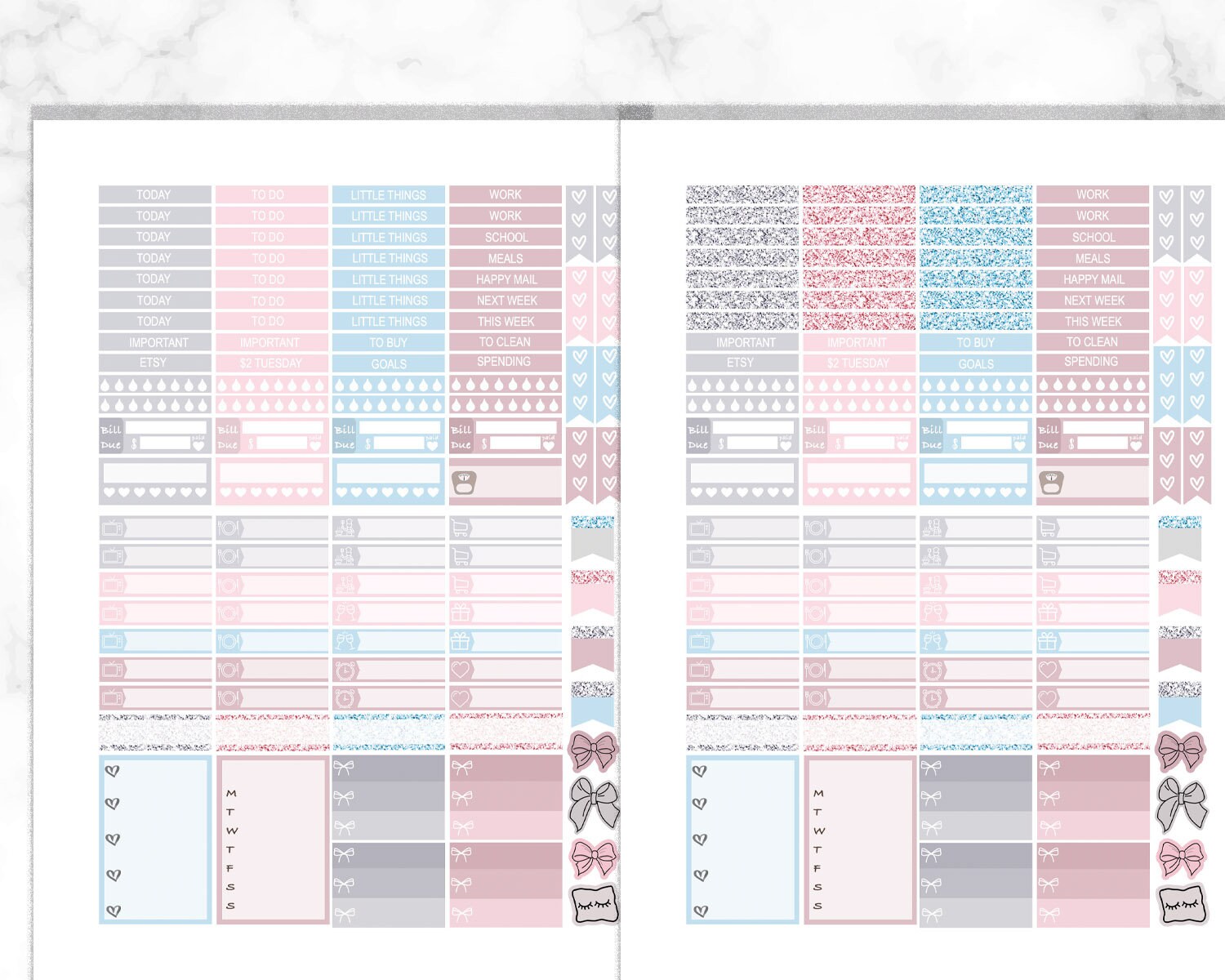 Blogger style printable stickers for Classic Happy planner | Etsy