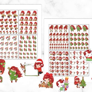 Christmas Countdown Planner Stickers Printable, Xmas Printable Deco ...