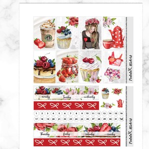 Happy Planner Printable Planner Stickers, Tea Party, Watercolor ...