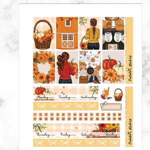 Happy Fall Happy Planner Stickers Printable, Weekly Kit for Autumn ...