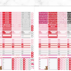 Printable Erin Condren Weekly Planner Kit, Valentines Day, DIY Planner ...