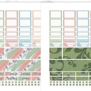 Plant Lady Printable Planner Stickers. Erin Condren Vertical Weekly Kit ...