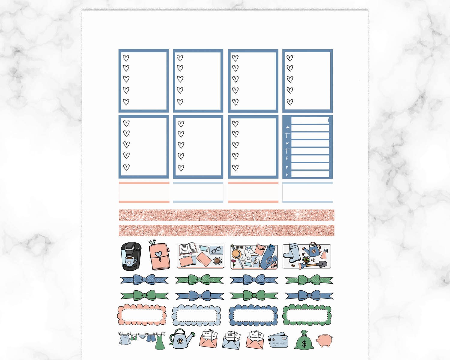 Erin Condren Planner Stickers Printable Planner Stickers - Etsy
