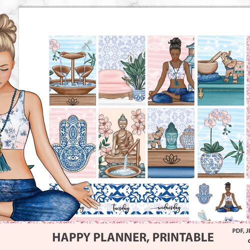 Happy Planner Printable Stickers Sunflowers Fields Sticker - Etsy