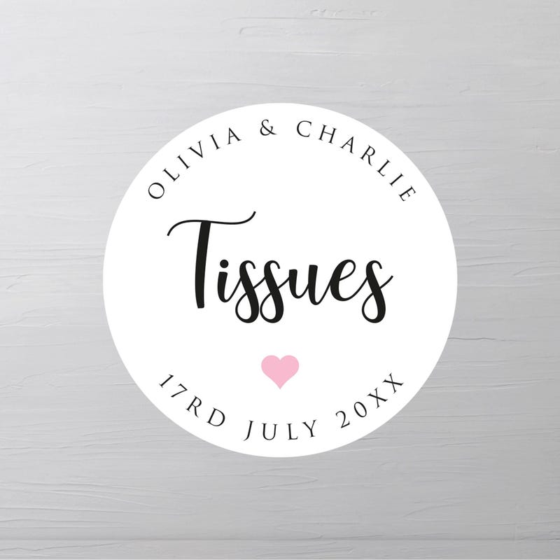 Wedding Tissues - Etsy