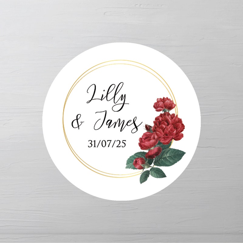 Rose Label - Etsy