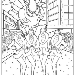 Thanksgiving Parade, Coloring Pages for Adults, 20 Printable Coloring ...
