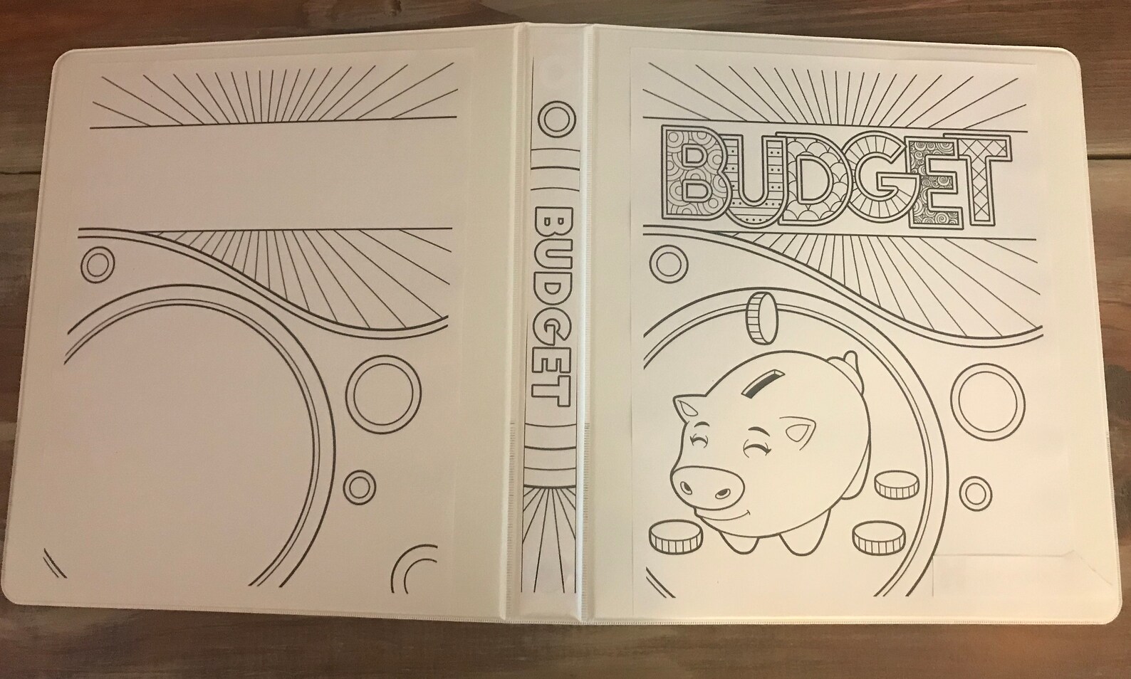 Budget Coloring Planner, Budget Planner Printable, Instant Download PDF ...