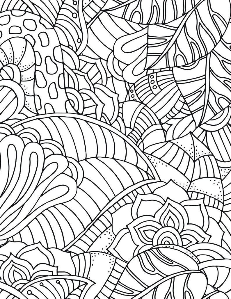 Twist, Pages for Adults, 3 Printable Coloring Pages, Instant Download ...