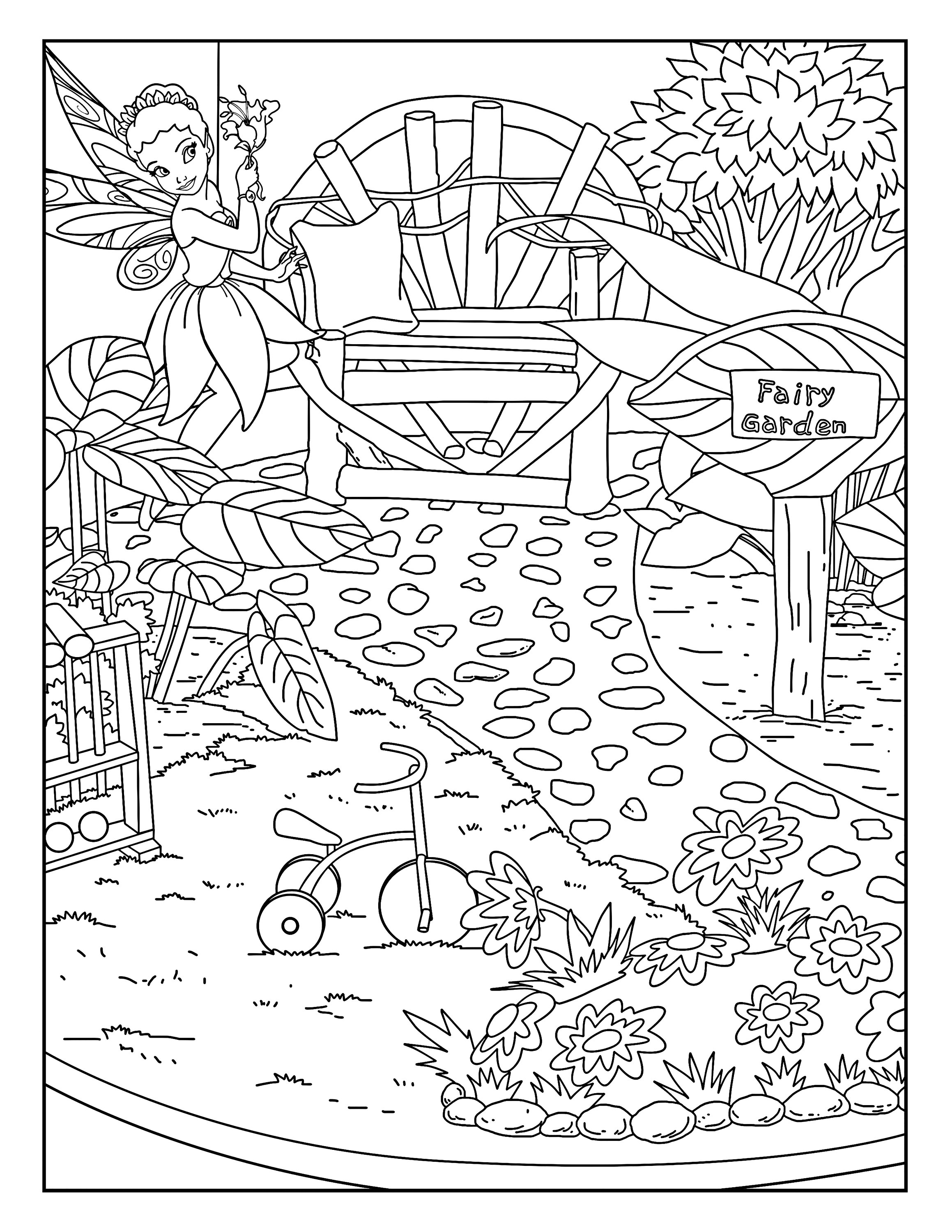 Garden Gallery, Coloring Pages for Adults, 12 Printable Coloring Pages ...