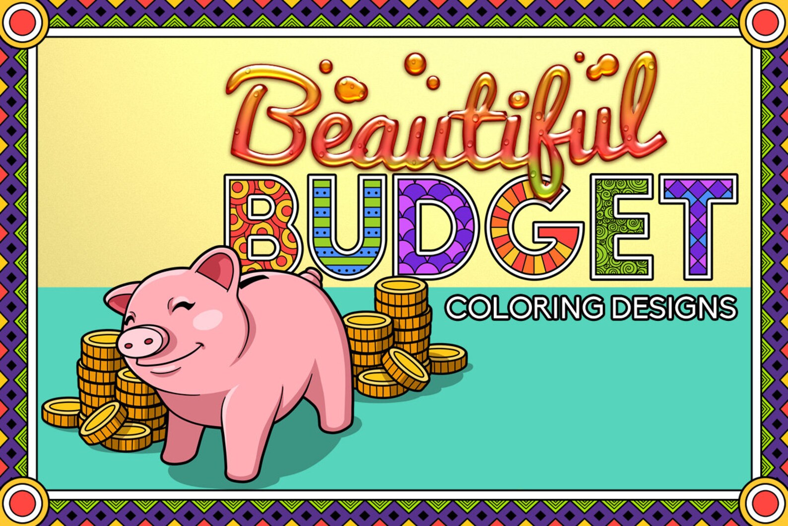 Budget Coloring Planner, Budget Planner Printable, Instant Download PDF ...