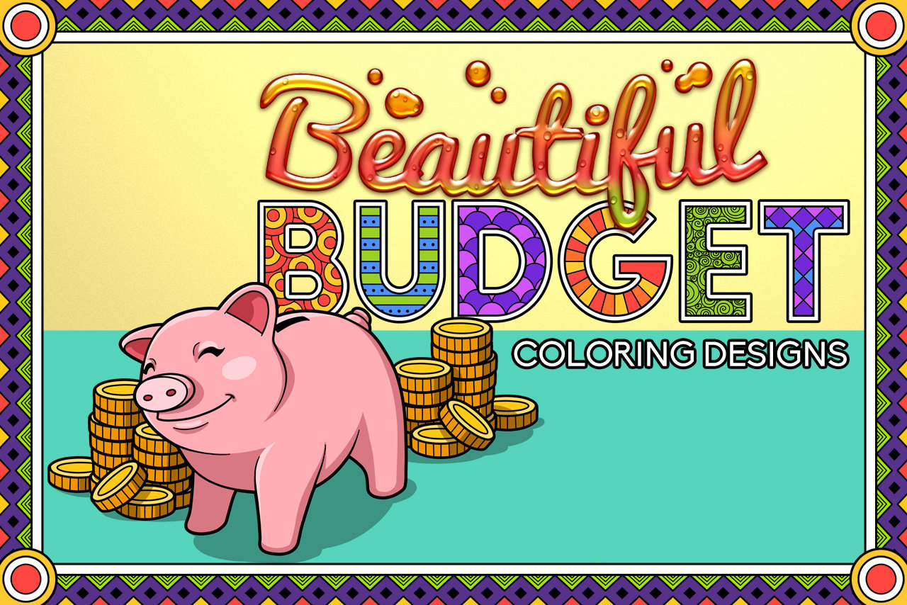 Budget Coloring Planner, Budget Planner Printable, Instant Download PDF ...