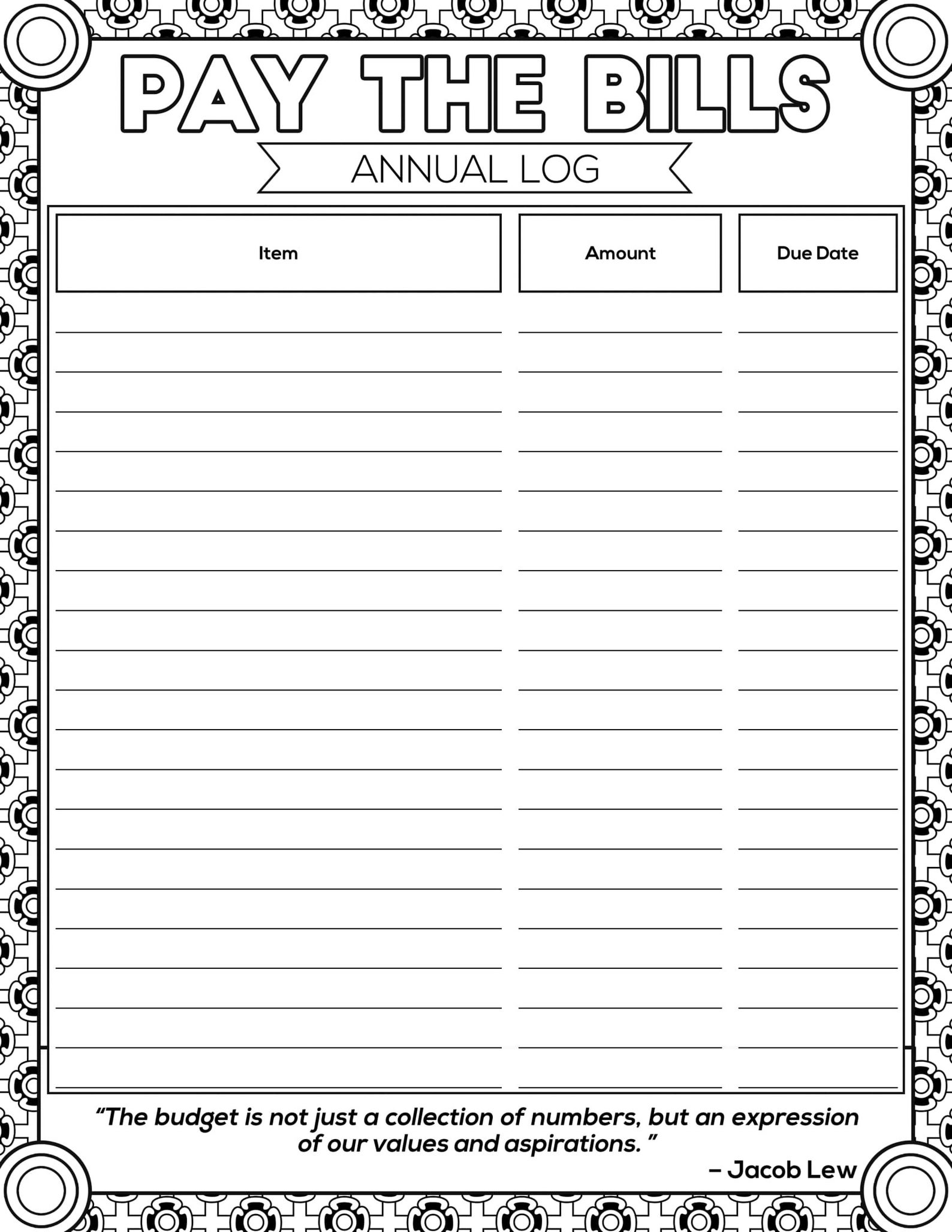 Budget Coloring Planner, Budget Planner Printable, Instant Download PDF ...