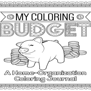 Budget Coloring Planner, Budget Planner Printable, Instant Download PDF ...