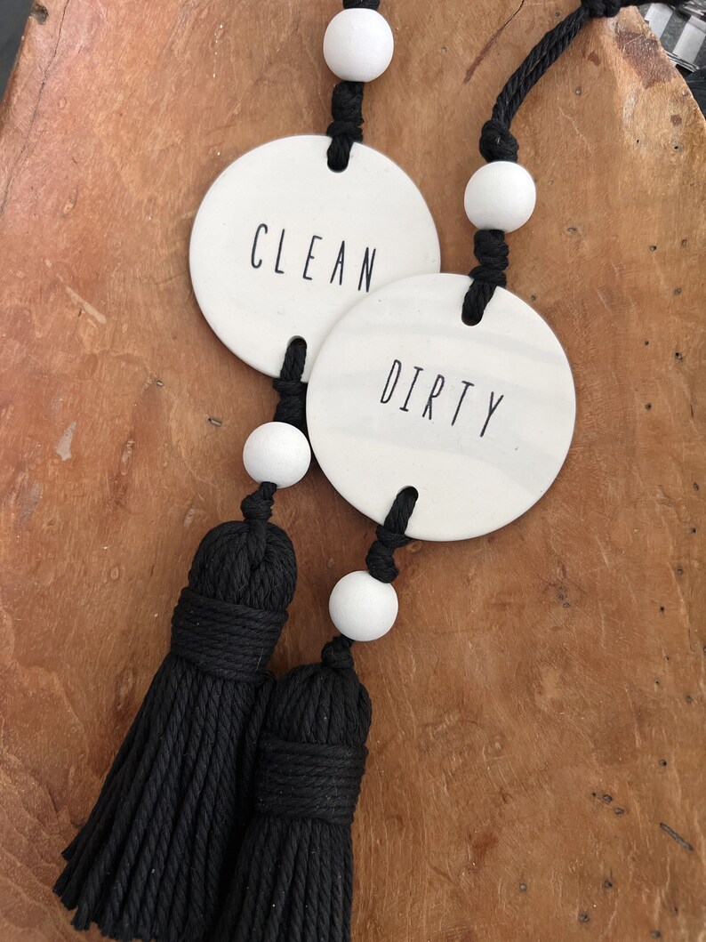 Circle Edition Wash Dry Clean Dirty Sign for Washer - Etsy