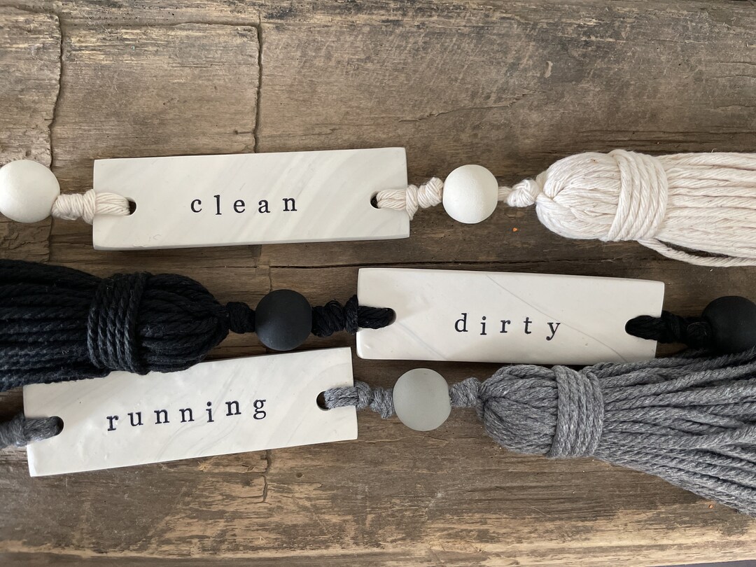 Wash + Dry + Clean + Dirty Sign for Washer Dryer | Dishwasher Sign ...