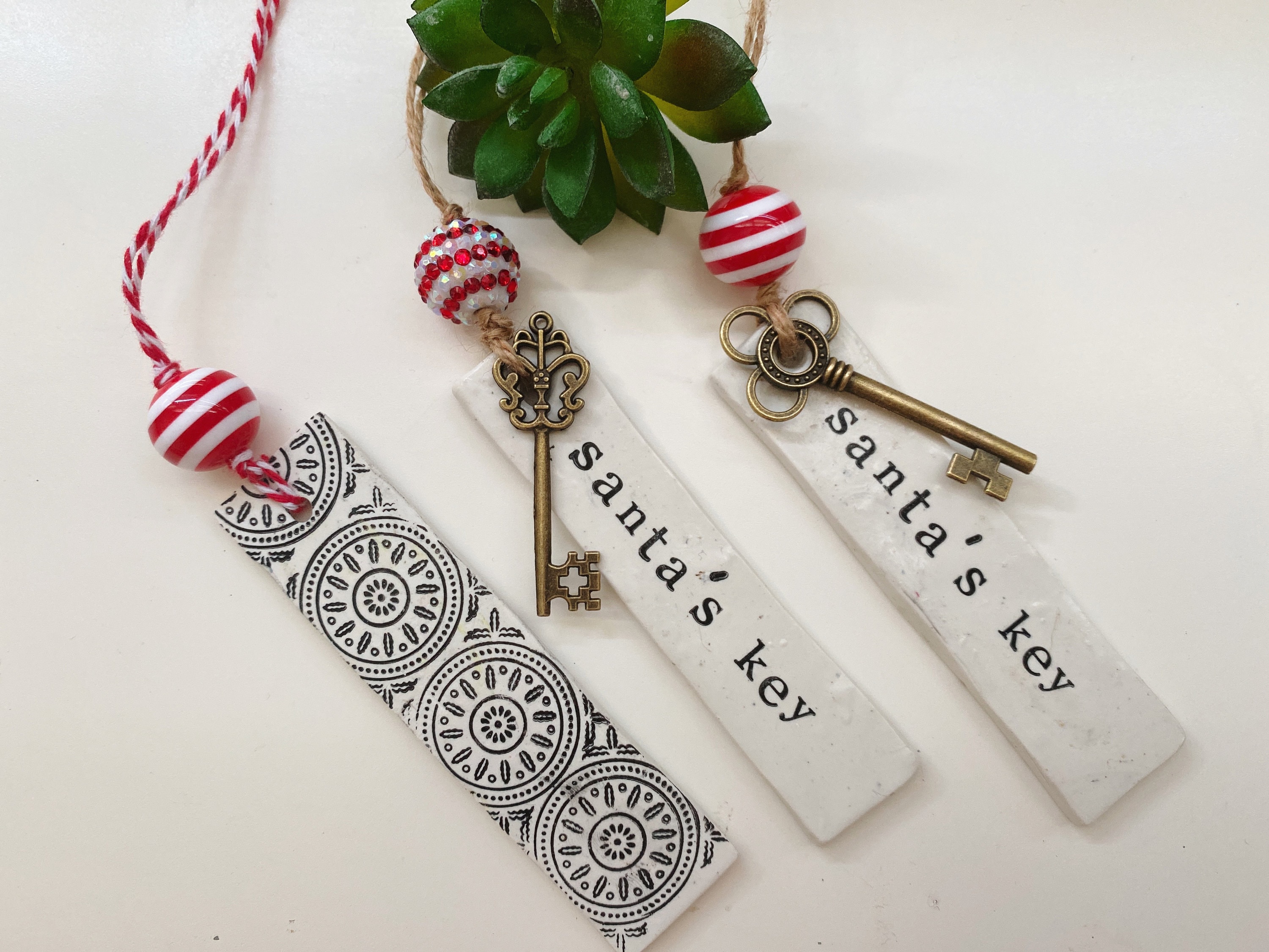 Santa Key Christmas Ornament Custom Farmhouse Ornament Decor - Etsy