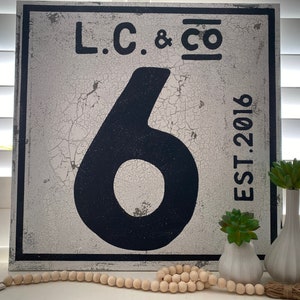 Custom Family Sign | Farmhouse Decor | Rustic Decor | Modern Vintage ...