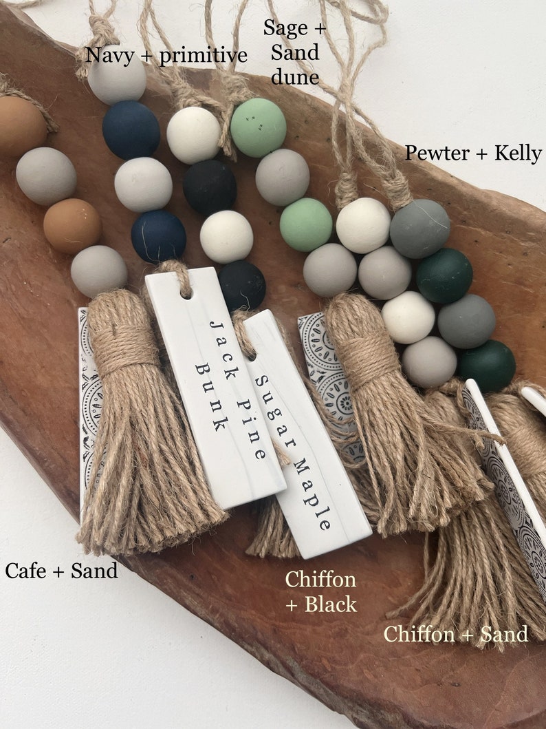 Occupied Bathroom Door Sign Do Not Disturb Wood Bead Tassel - Etsy