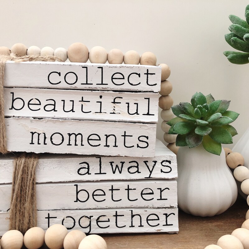 Stacked Books Decor - Etsy