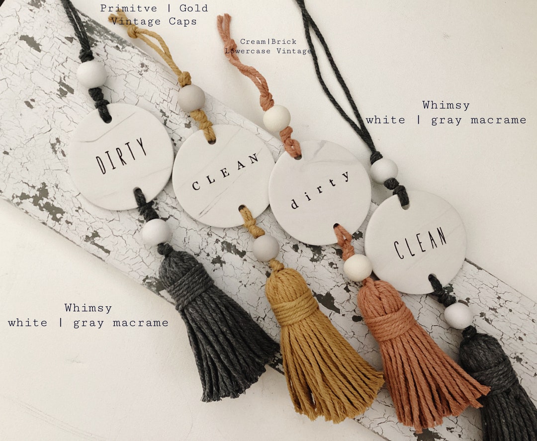 Circle Edition Wash + Dry + Clean + Dirty Sign for Washer Dryer ...