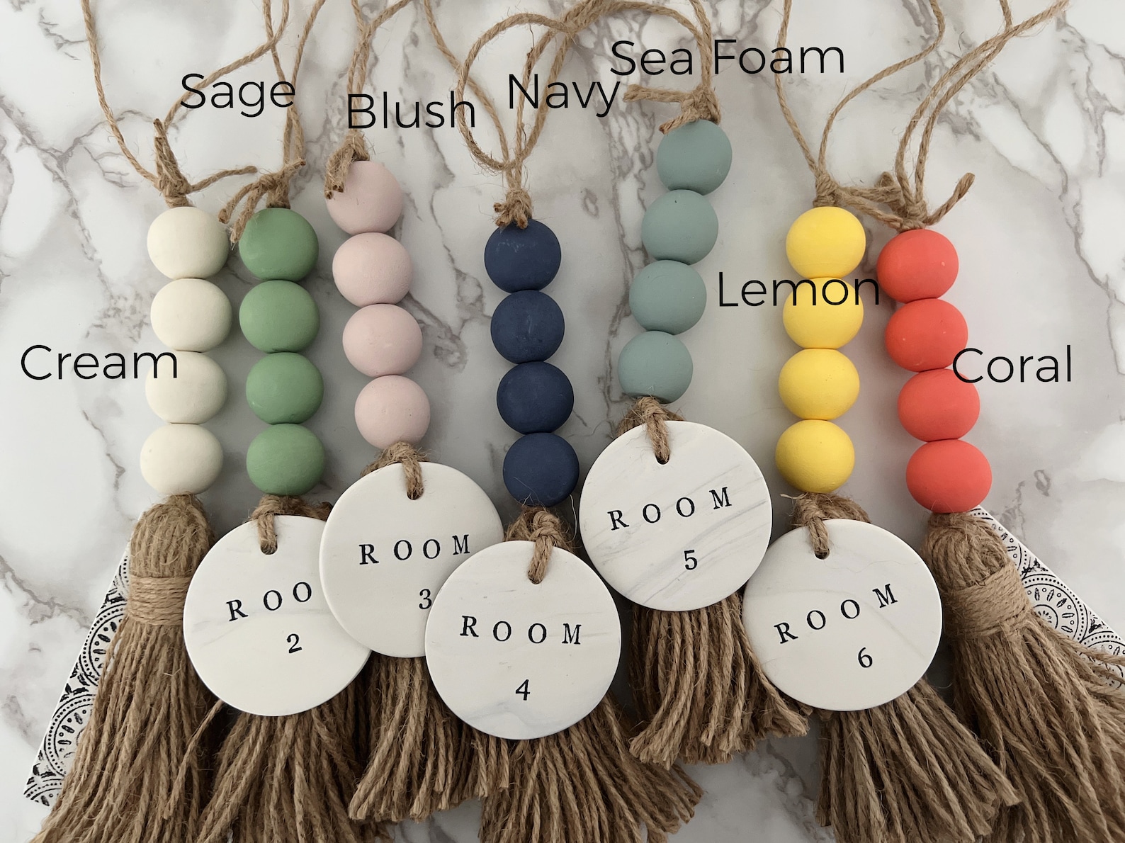 Circle Edition Occupied Bathroom Door Sign | Do Not Disturb Wood Bead ...